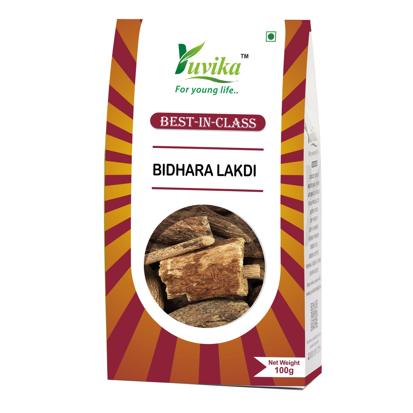 Yuvika Bidhara Lakdi - Bhangra- Vidhara (100g) - Yuvika Herbs – Yuvika ...