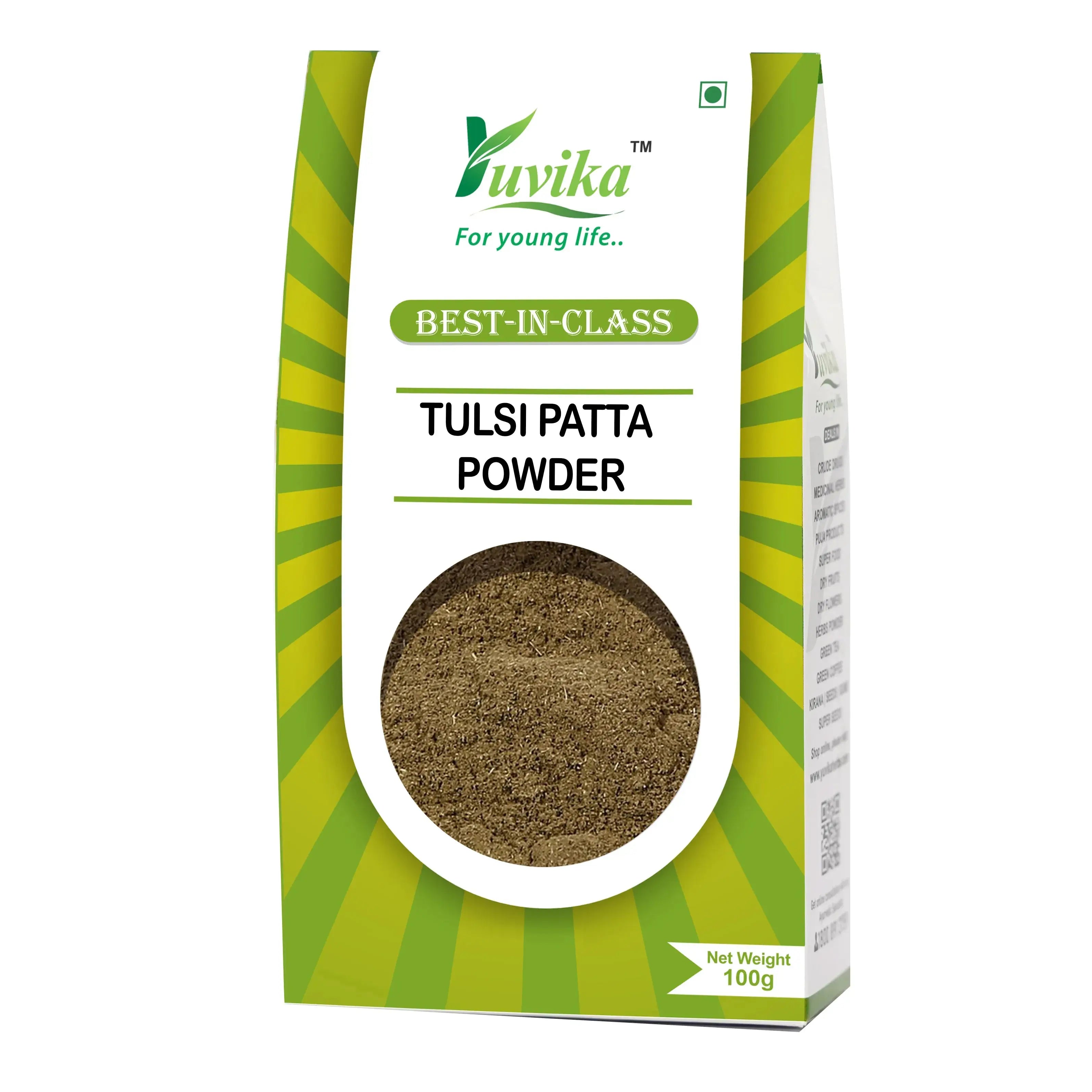 Tulsi Patta Powder - Ocimum Sanctum - Basil Leaves Powder – Yuvika ...
